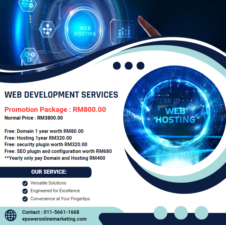 Hosting And Web Development Promotion Package Malaysia - Reliable Web ...